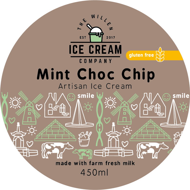 Mint Choc Chip – The Willen Ice Cream Company