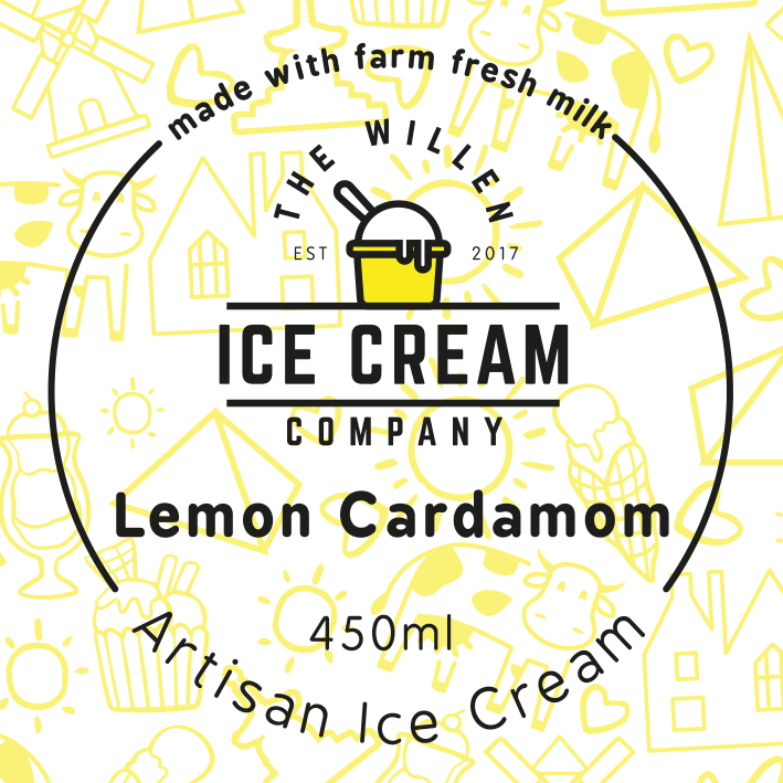 Lemon Cardamom - 170ml – The Willen Ice Cream Company